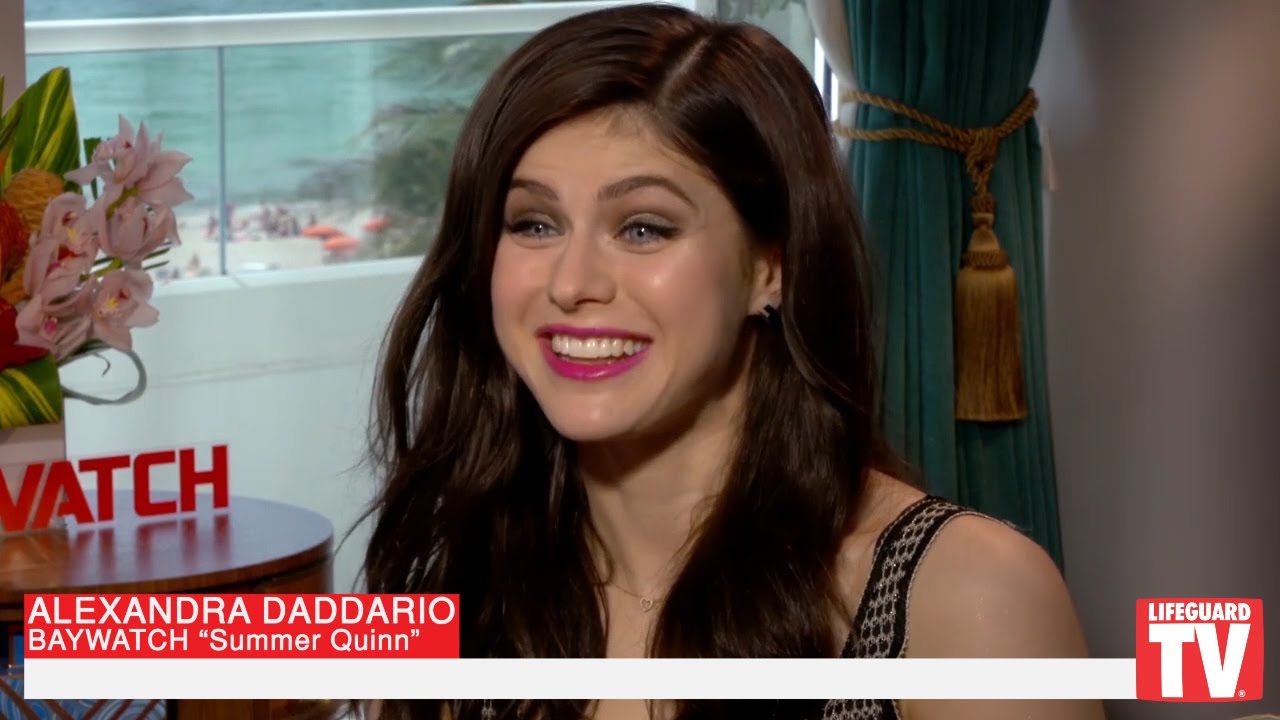 Baywatch Movie Interviews Alexandra Daddario Lifeguard Tv
